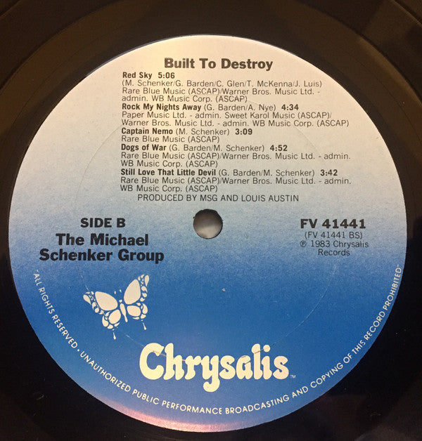 Buy Michael Schenker Group, The : Built To Destroy (LP,Album) Online ...