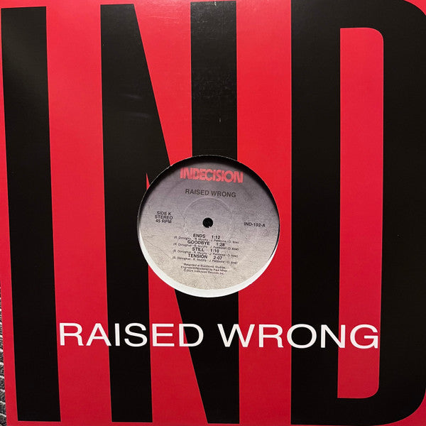Buy Raised Wrong : Raised Wrong (LP,45 RPM,EP) Online for a great price ...