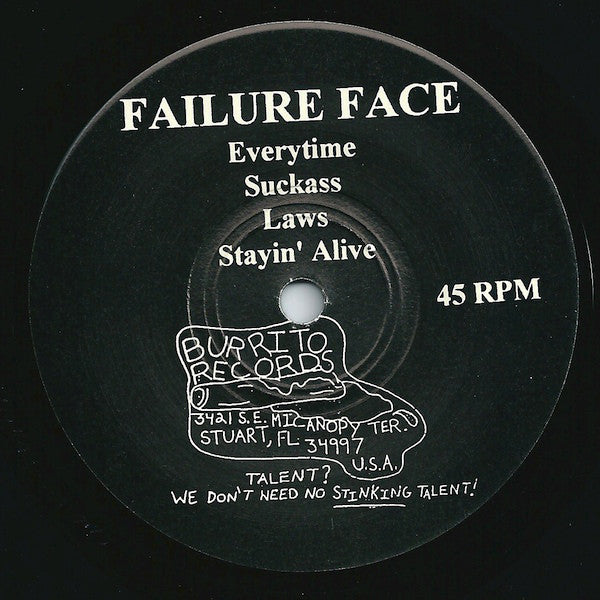 Buy Ulcer / Failure Face : Ulcer / Failure Face (7",45 RPM) Online for ...